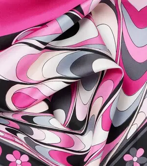 Emilio Pucci Maddalena And Onde Silk Scarf