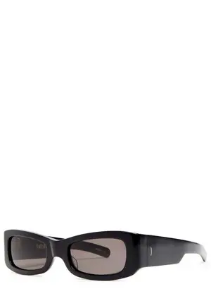 FLATLIST Kareem Rectangle-frame Sunglasses - Black