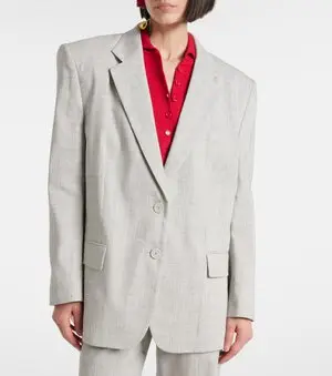 Magda Butrym Heather Linen And Wool Blazer