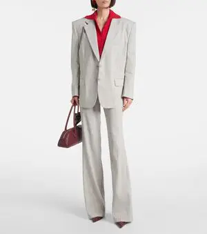 Magda Butrym Heather Linen And Wool Blazer