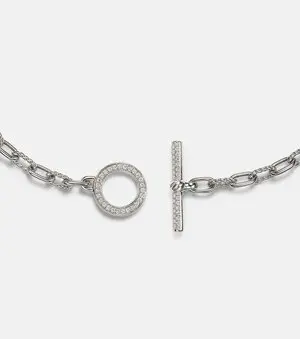 David Yurman Dy Madison Sterling Bracelet With Diamonds