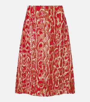 Dries Van Noten Shera Sequined Midi Skirt