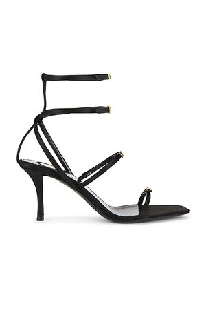 Saint Laurent Lydia Strappy Sandals - Nero