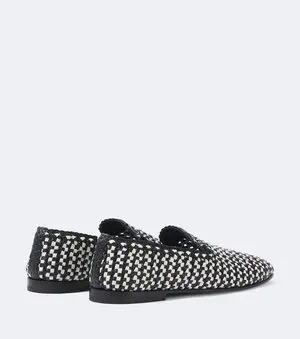 Dolce & Gabbana Woven Leather Slip-on Shoes