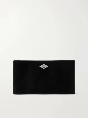 METIER Métier Ease Suede Clutch With Detachable Strap Black