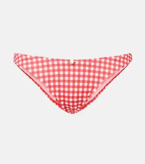 BANANHOT Lenny Gingham Bikini Bottoms - Red