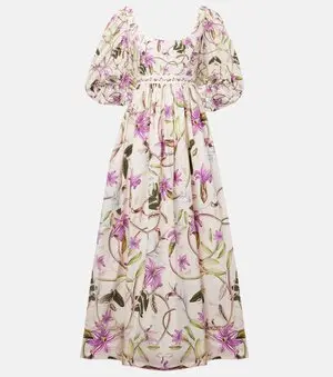 Agua Bendita Viviane Floral Cotton Maxi Dress - Multicoloured
