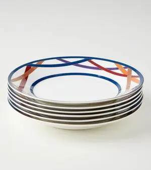 Missoni Nastri Set Of 6 Ceramic Soup Plates