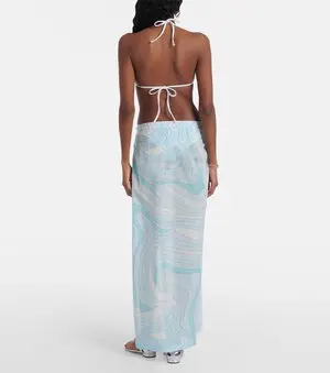 Emilio Pucci Marmo Cotton Muslin Beach Cover-up