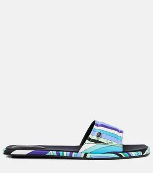 Emilio Pucci Iride Twill Thong Sandals - Multicoloured