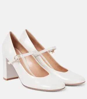 GIANVITO ROSSI Leather Mary Jane Pumps