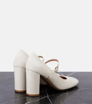 GIANVITO ROSSI Leather Mary Jane Pumps