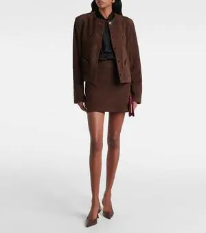 BLAZÉ MILANO Gliss Bolero Suede Jacket