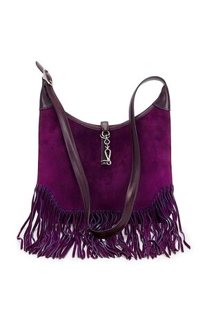 Hermès Veau Doblis Sac Trim Anate Shoulder Bag - Violet