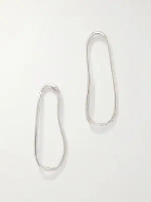 SOPHIE BUHAI Sculptural Hoop Earrings - Silver