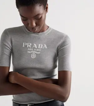 Prada Silk Logo T-shirt