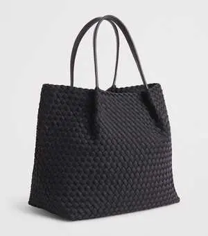 Harrods Neoprene Woven East-west Tote Bag - Black