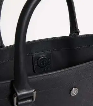 Harrods Saffiano Leather Tote Bag