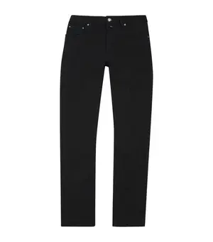 Jacob Cohen Limited Edition Crocodile Patch Slim Jeans - Black