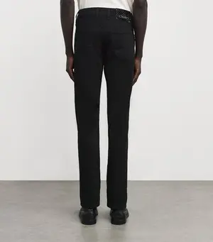 Jacob Cohen Limited Edition Crocodile Patch Slim Jeans - Black