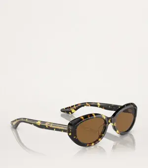 Oliver Spencer Acetate Oval Frame Sunglasses