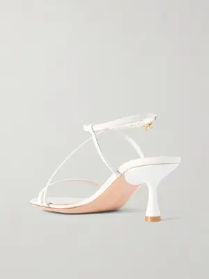 GIANVITO ROSSI 55mm Leather Sandals - White
