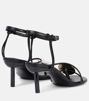 Christopher Esber Embellished Leather Sandals - Black