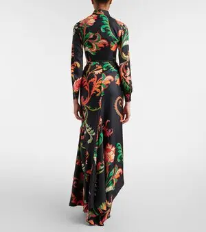 Etro Printed Silk Shirt Dress