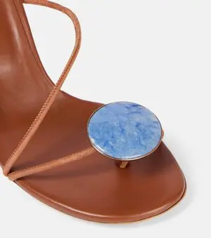 Christopher Esber Embellished Leather Heeled Sandals