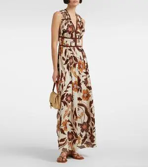 Poupette St Barth Chiara Floral Cotton Maxi Dress
