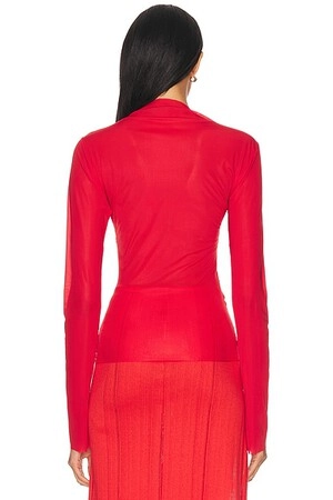 JADE CROPPER Draped Top
