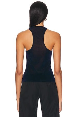 PRISCAVERA Velvet Racerback Tank Top