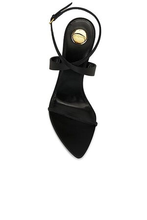 Saint Laurent Gippy Wedge Sandal - Nero