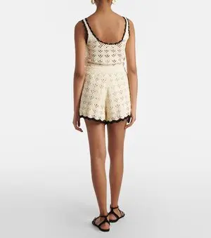 Zimmermann Rhiannon Crochet Shorts - White