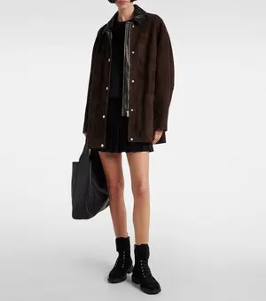 GIANVITO ROSSI Ripley Suede Combat Boots