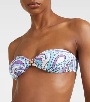 Melissa Odabash Istanbul Printed Bandeau Bikini Top