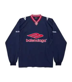 Balenciaga Oversized Tape Logo T-shirt - Blue