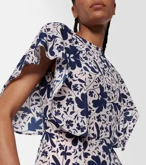 Stella McCartney Floral Silk Midi Dress - Multicoloured