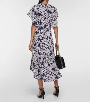 Stella McCartney Floral Silk Midi Dress - Multicoloured