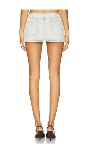 MARRKNULL Embellished Denim Mini Skirt