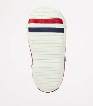 MIKI HOUSE High Top Canvas Sneakers With Velcro Fastening