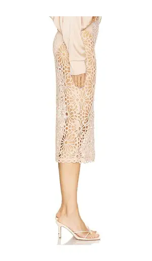 Norma Kamali Straight Midi Skirt