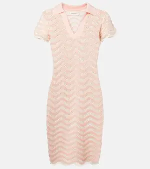 BANANHOT Coco Striped Cotton-blend Minidress