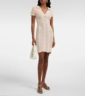 BANANHOT Coco Striped Cotton-blend Minidress