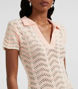 BANANHOT Coco Striped Cotton-blend Minidress
