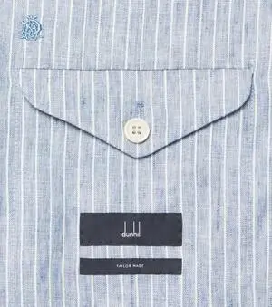 Dunhill Striped Linen-blend Blazer