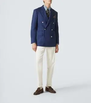 Dunhill Double-breasted Cashmere Blazer