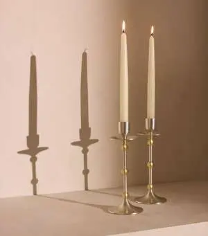 SOHO HOME Medium -plated Cilia Candlestick Holder