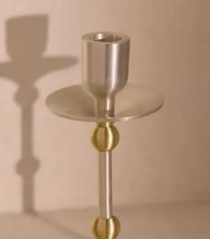SOHO HOME Medium -plated Cilia Candlestick Holder