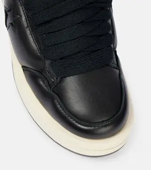 Rick Owens X Converse Turbowpn Leather Sneakers - Black